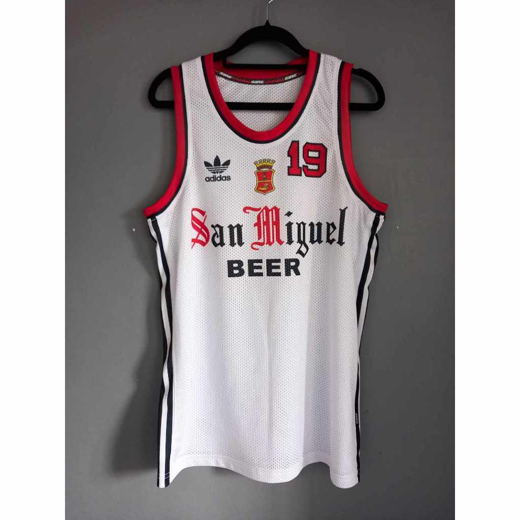 PBA Retro San Miguel Beer Ramon Fernandez #19 Lim #9 Jersey | Shopee ...