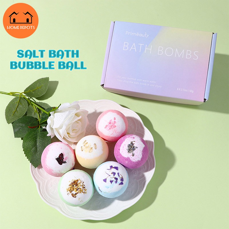 Home Depots Bath Salt Ball Body Skin Whiten Relax Stress Relief Bubble ...