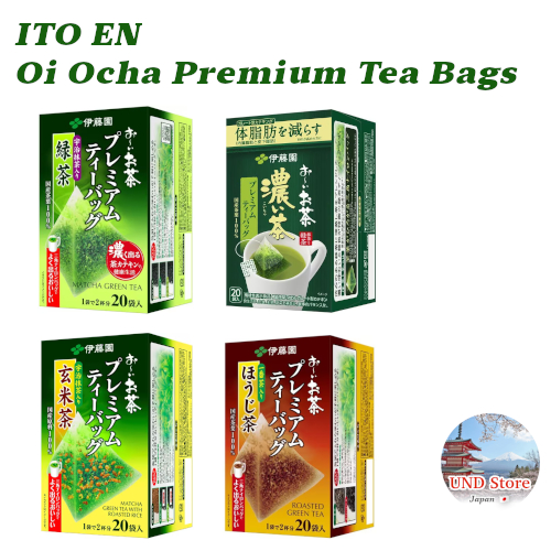 ITO EN Oi Ocha Premium Tea Bags Matcha/Roasted Green Tea/Roasted Rice ...