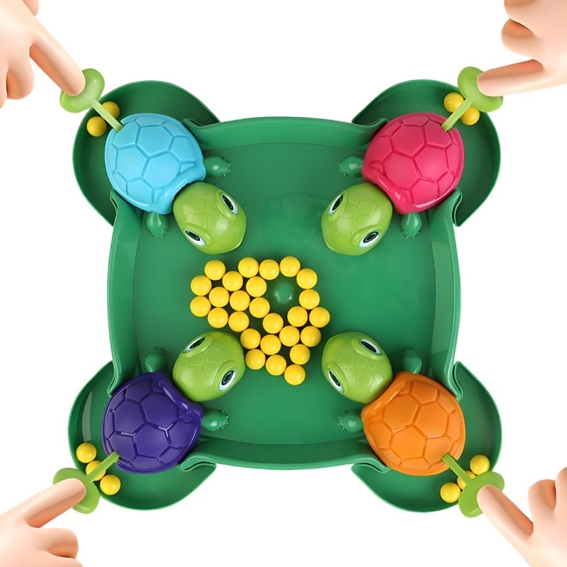 Turtle Eating Beans Toy Parent-Child Interactive Turtle Board Game ...