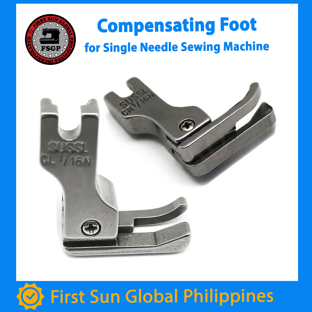 Presser foot for Single Needle Sewing Machine compensating with guide ...