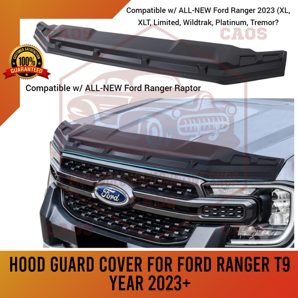 CAOS Ford Ranger T9 2023+ XL XLT Wildtrack Bonnet Guard Protector Hood ...