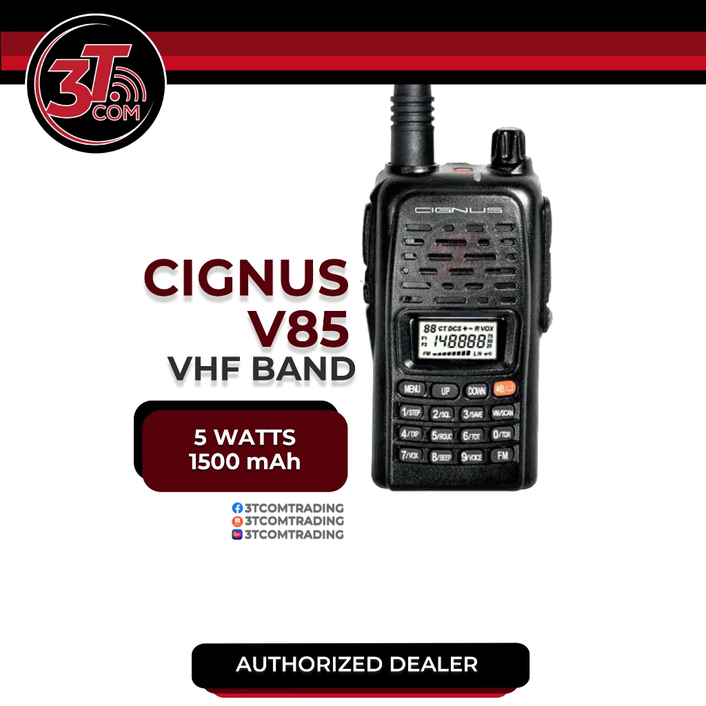 CIGNUS V85 DUAL AND SINGLE SERIES 5WATTS RADIO | Shopee Philippines
