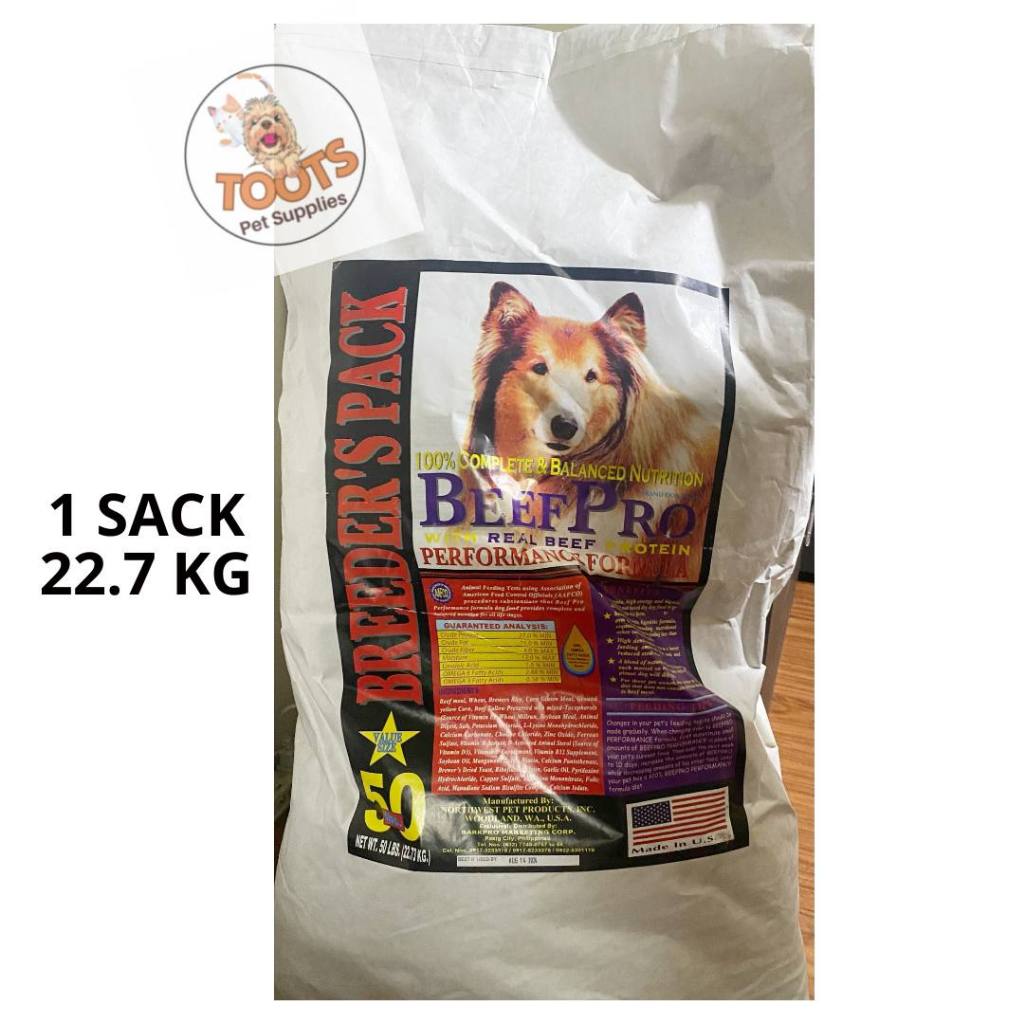 Beef Pro Dog Food For Adult Sack 22.7KG | Shopee Philippines