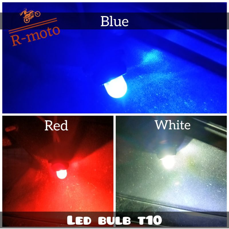 T10 LED PARK LIGHT/PEANUT BULB/PLATE BULB UNIVERSAL FOR MOTORCYCLE AND ...