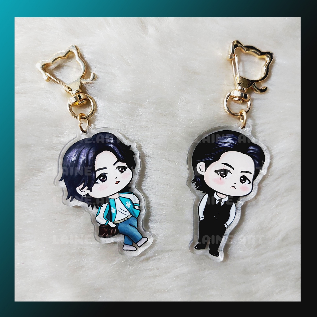 SUGA Min Yoongi D-day Haegeum Acrylic Charm Keychain by Laine.art / BTS ...