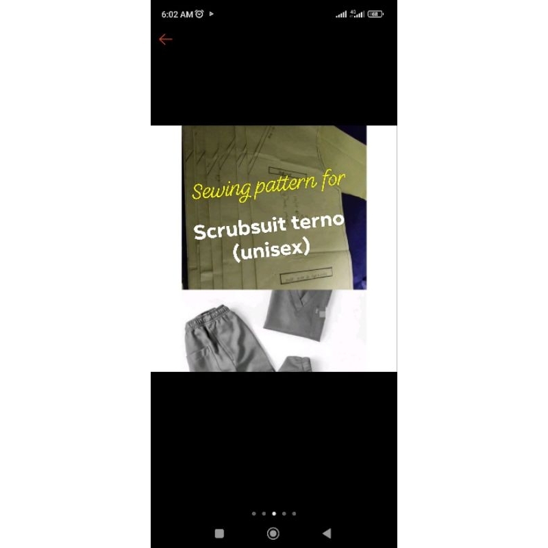 SCRUBSUIT TERNO ( sewing pattern only) | Shopee Philippines