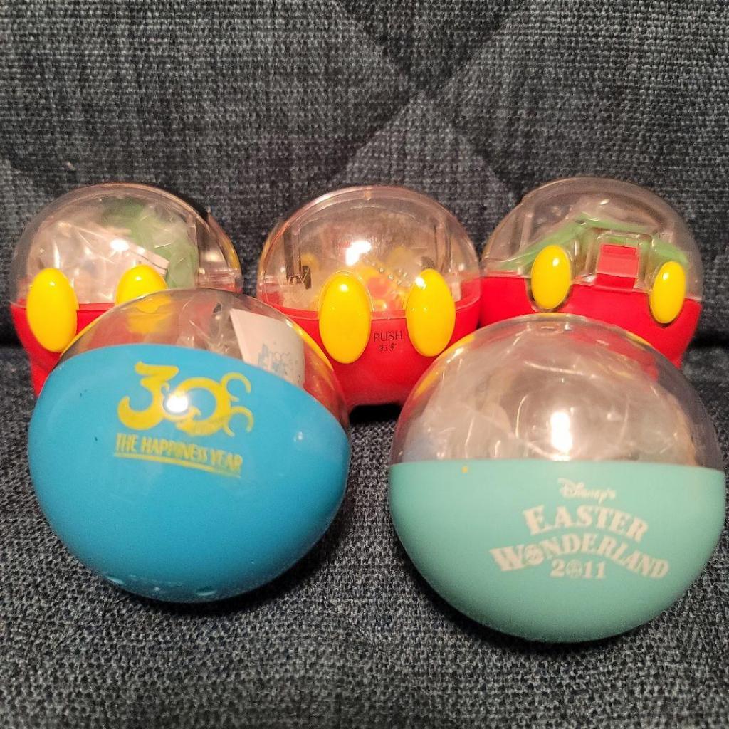 Super rare! Rare Disneyland limited gacha gacha 5 piece set & bonus ...