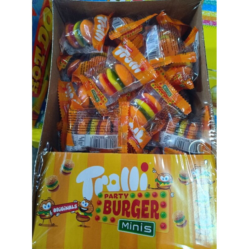 TROLLI BURGER 60 PCS party burger trolli gummy candy | Shopee Philippines