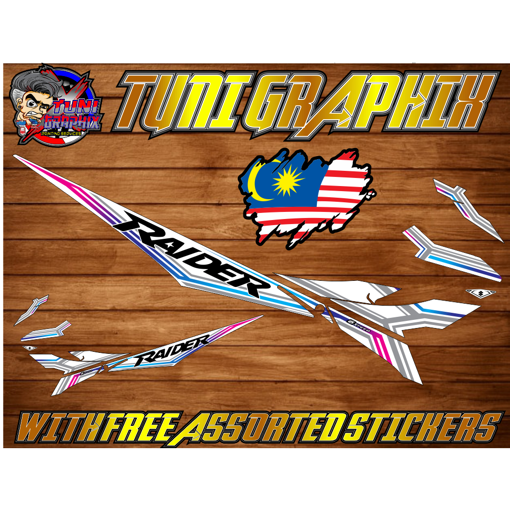 RAIDER 150 CARB MALAYSIAN DECALS | Shopee Philippines
