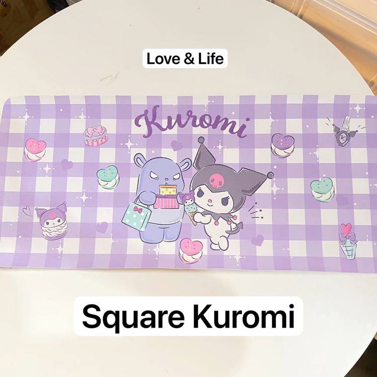 Sanrio Kuromi Table Mat Melody Placemat Cinnamoroll Mouse Pad Computer ...