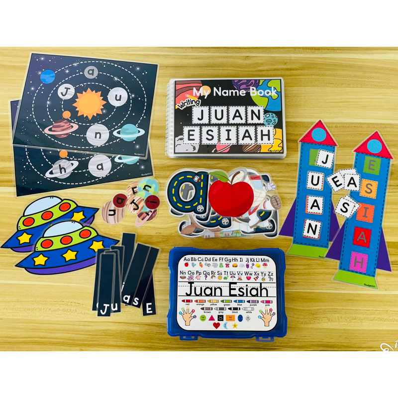 Space Personalize Name Booklet and Activity set | Shopee Philippines