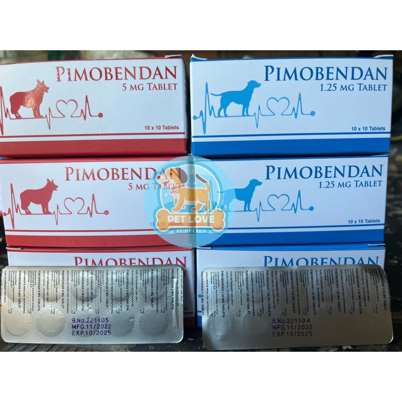 Pimobendan 1.25mg and 5mg for Dogs(10 pcs) | Shopee Philippines