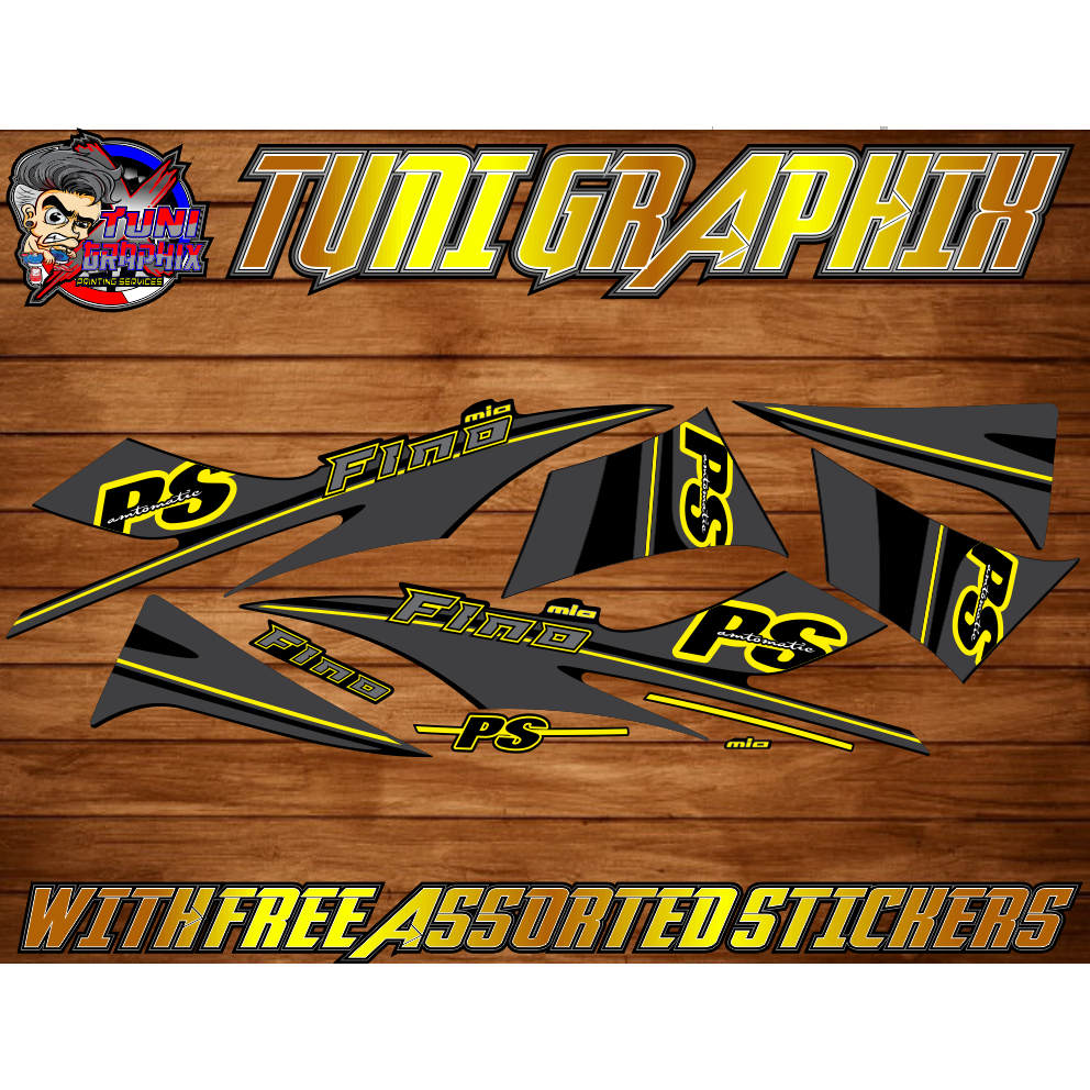 YAMAHA FINO THAILAND STOCK DECALS (12 COLOR CHOICES) | Shopee Philippines