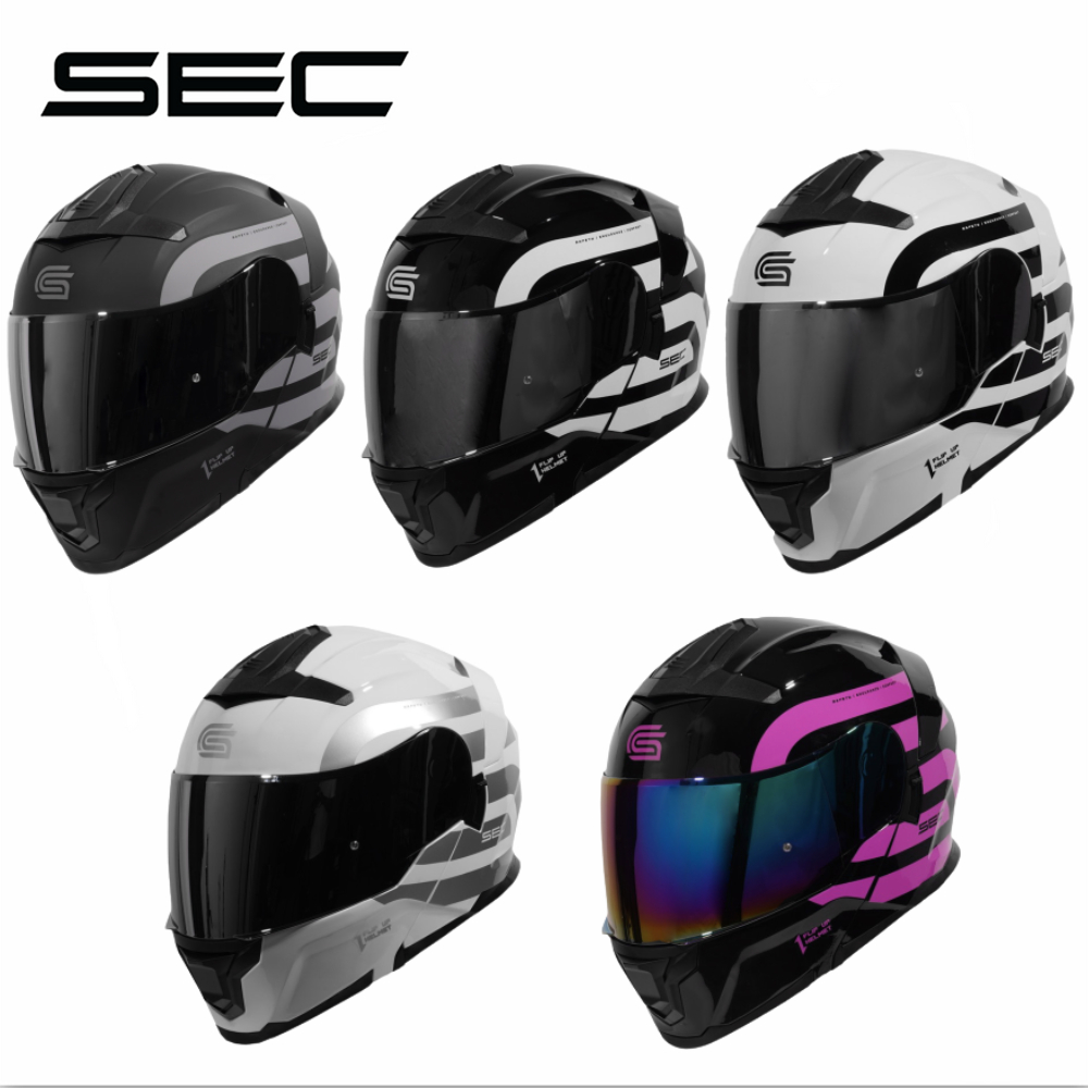 SEC PILOT Brand Gloss/Matte Modular Helmet (S-XL) | Shopee Philippines