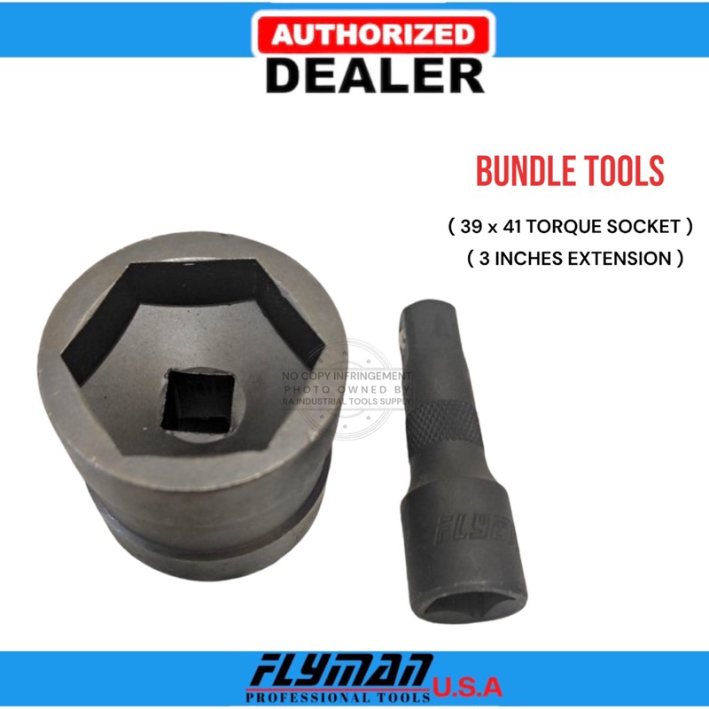 Flyman Tools Usa ( Panggilid Set ) 39x41 Torque Socket & 3 " Extension ...