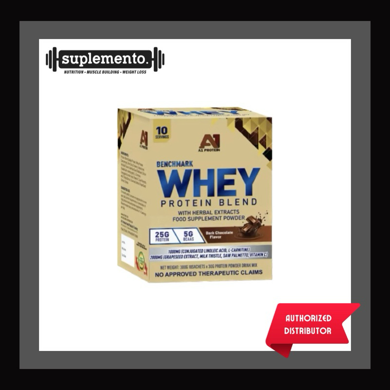 A1 Benchmark Whey Protein Powder (10 Servings) | Shopee Philippines