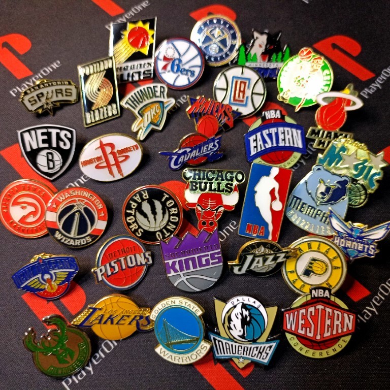 NBA Team Logo Metal Pin | Choose Your Team | Basketball Fan Gift Ideas ...
