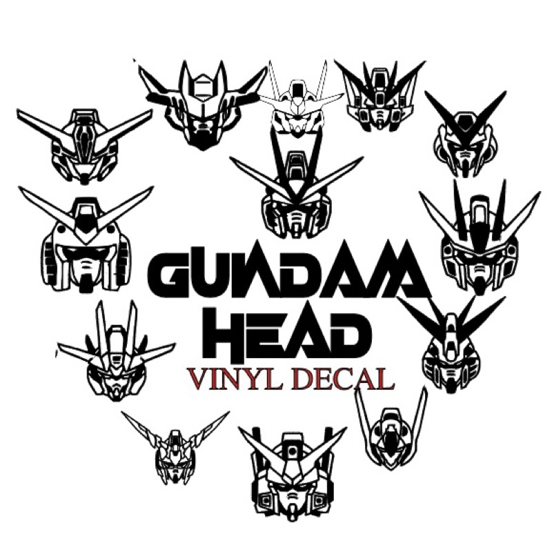 Gundam Gunpla Head Vinyl Decals | Shopee Philippines
