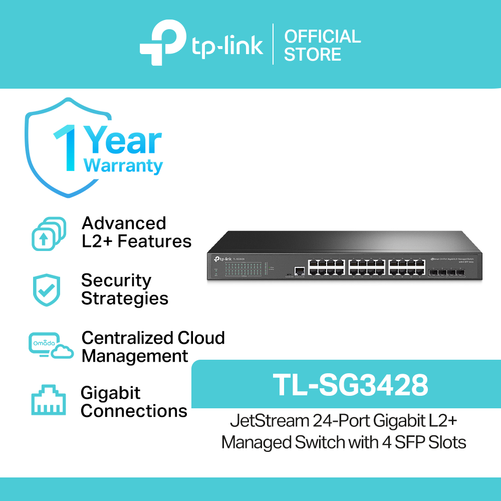 TP-Link | TL-SG3428 | JetStream | 24-Port | Gigabit | L2 | Managed ...