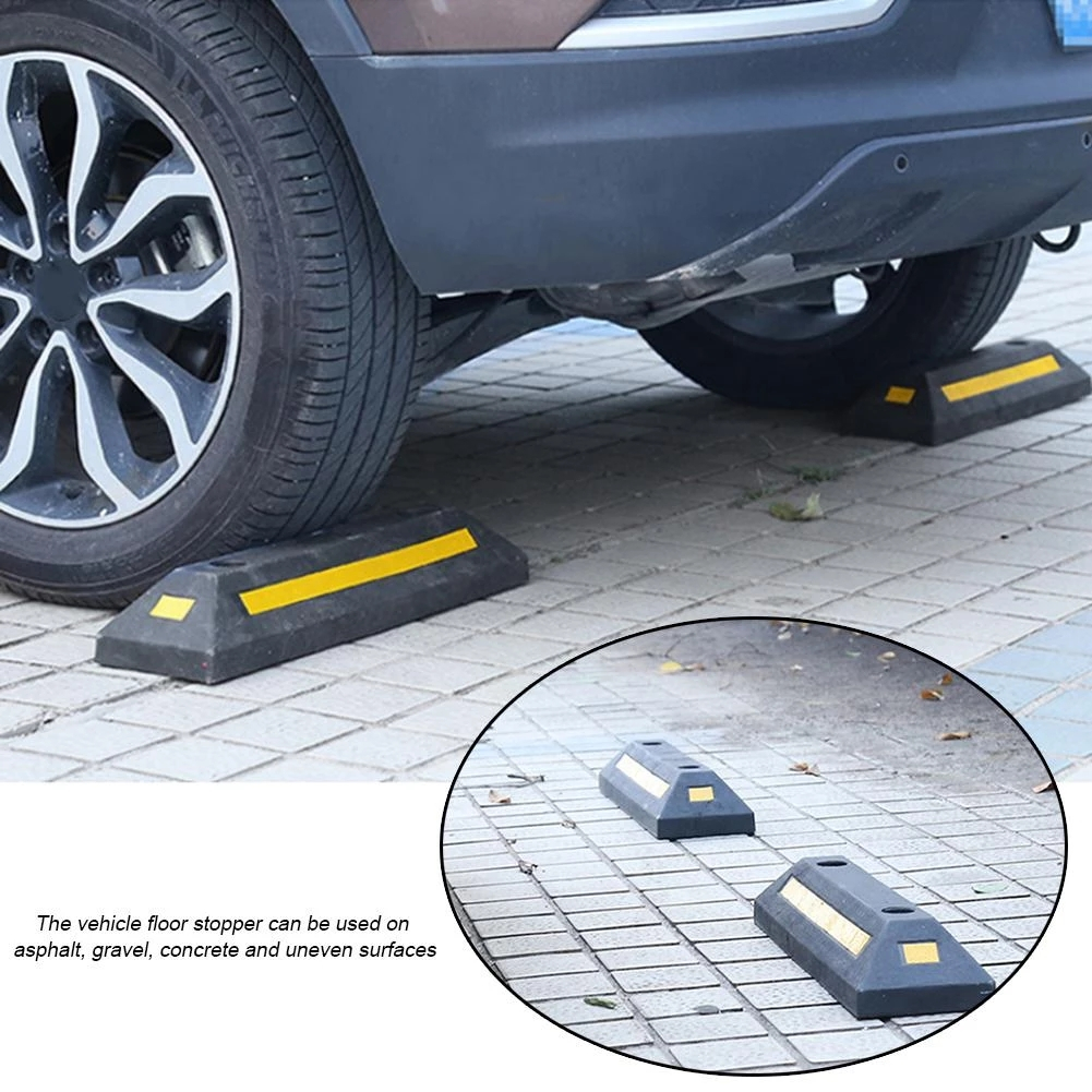 Heavy duty rubber stop block/parking limiter/Car stop block Tire stop ...