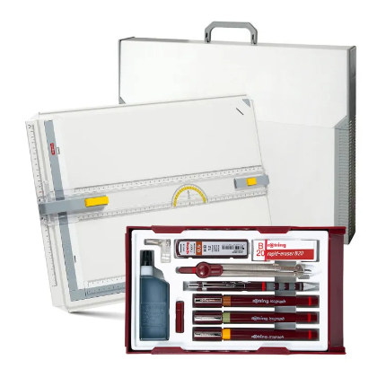 rOtring Isograph Master College Pen Set with Aristo A3 Size Technical ...