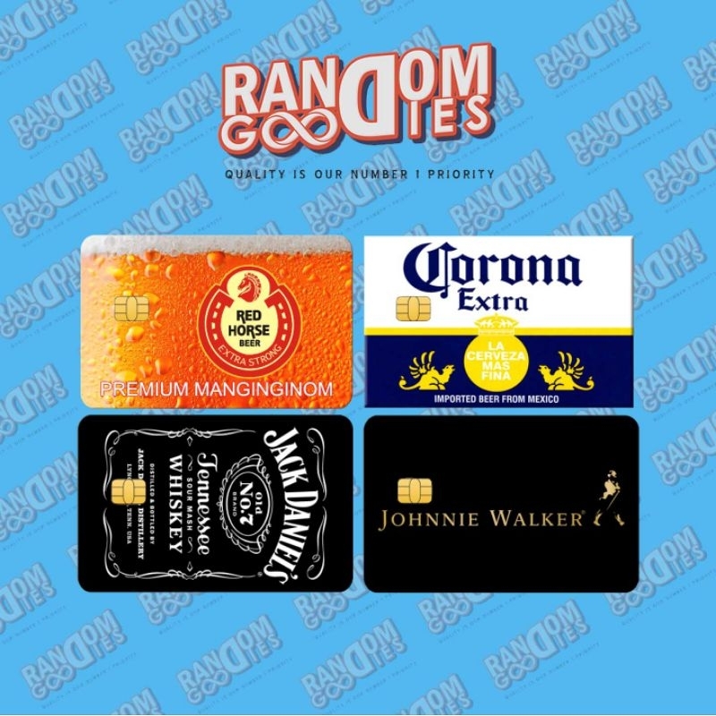 ALAK BEER RH Card Skin Sticker (for ATM CARD, BEEP CARD, LOYALTY CARD ...
