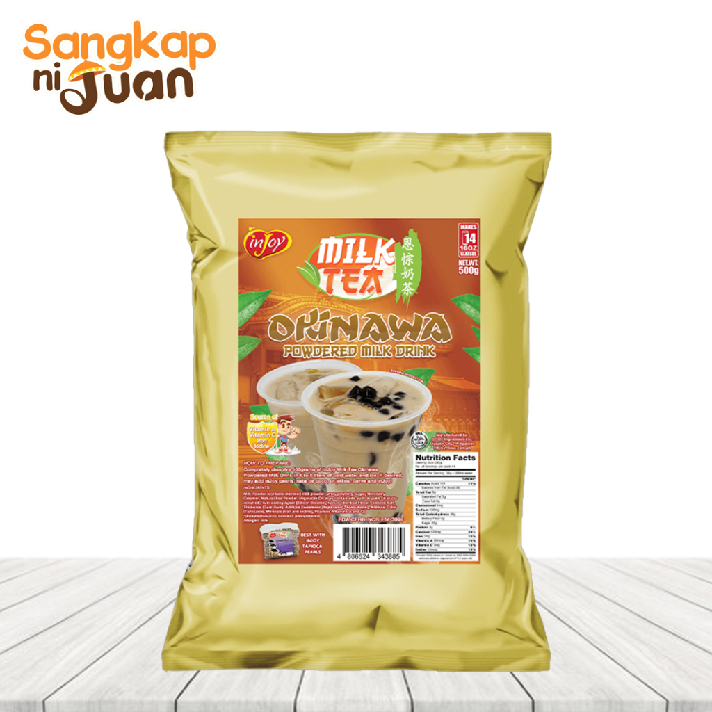 inJoy Okinawa Powdered Milk Tea Drink 500g | Shopee Philippines