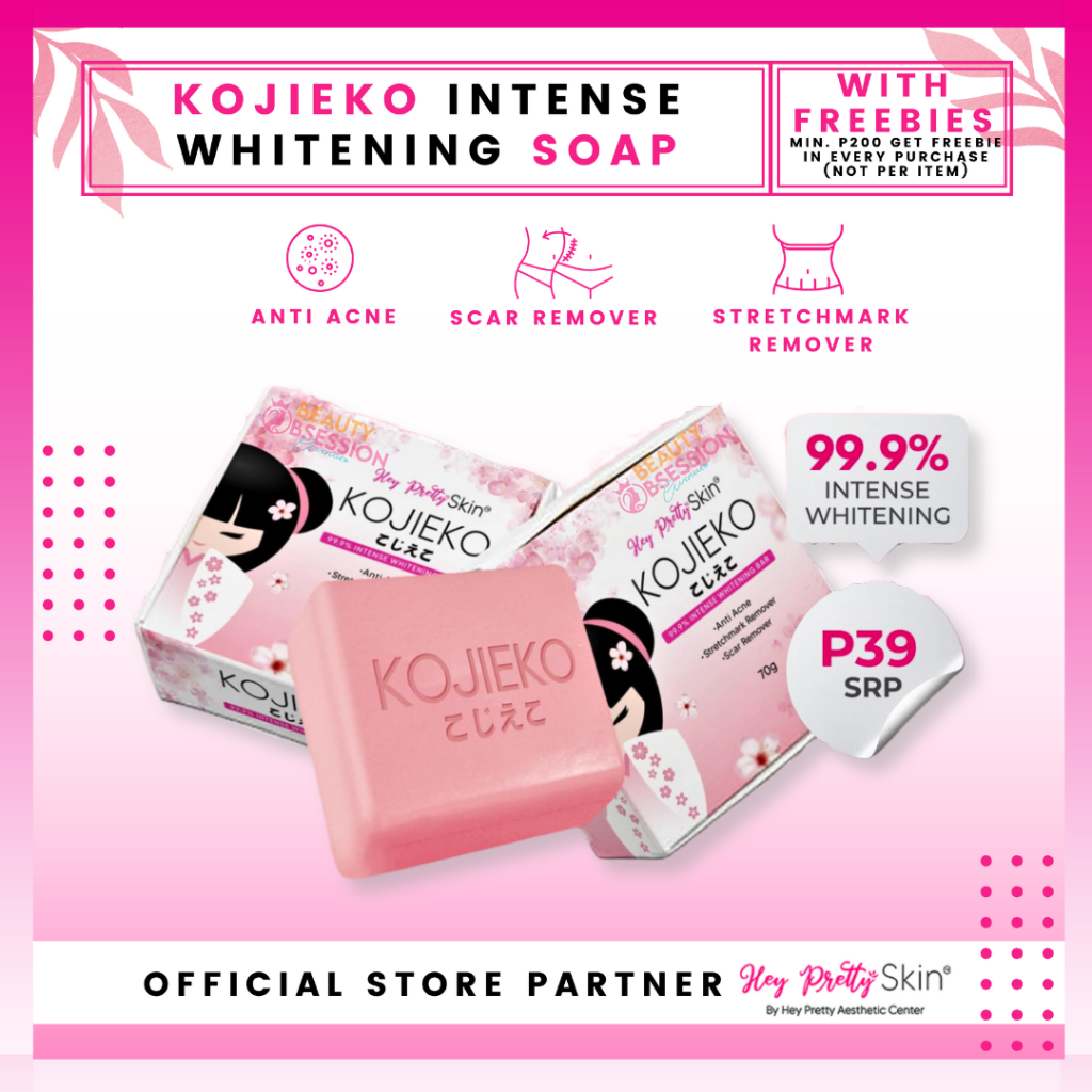 Hey Pretty Skin Kojieko Intense Whitening Soap 1pc | Shopee Philippines