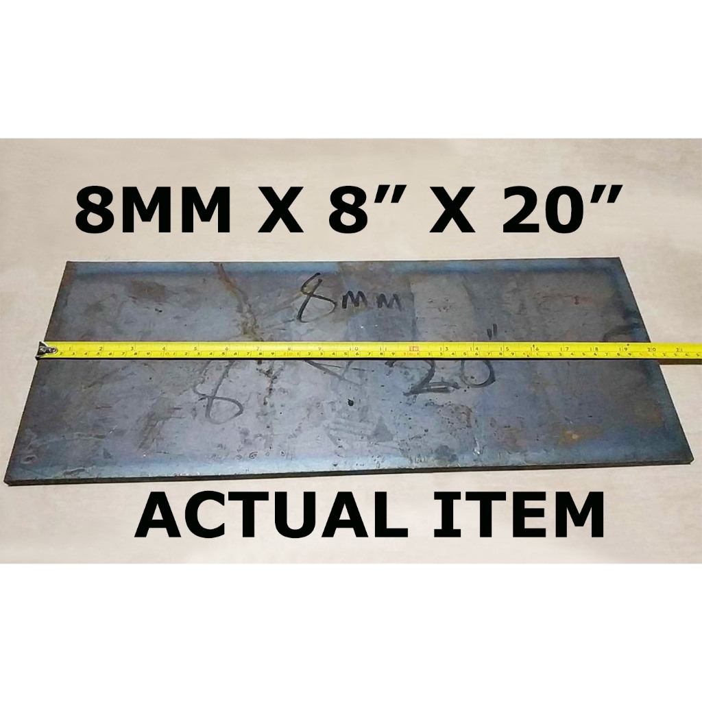 MS BASE PLATE 8MM X 8" X 20" MILD STEEL ...
