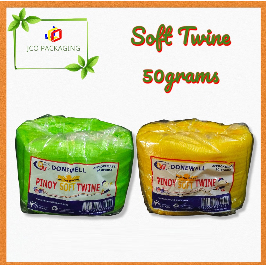 1roll SOFT TWINE PINOY 50grams (Option: Assorted, Pink, White, Blue ...