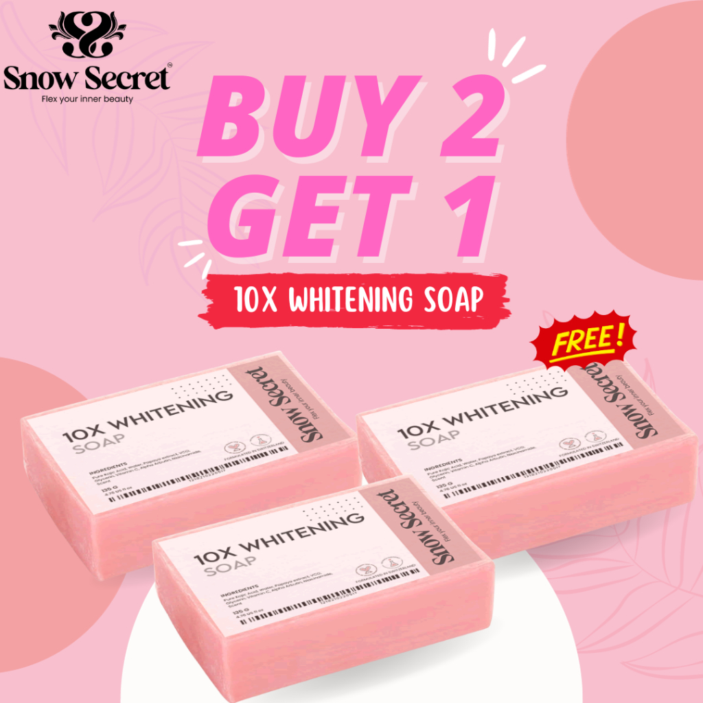 BUY 2 GET 1 Snow Secret 10x Whitening soap with Niacinamide ...
