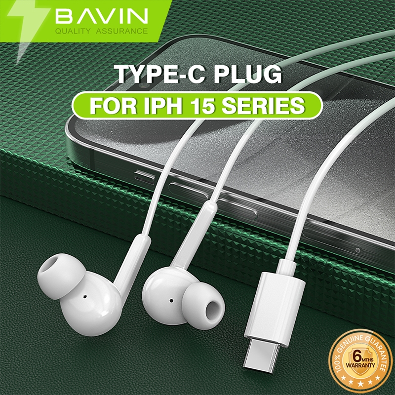 BAVIN HX867 Wired Earphone Hifi Sound Stereo Widely Compatible For iPh ...