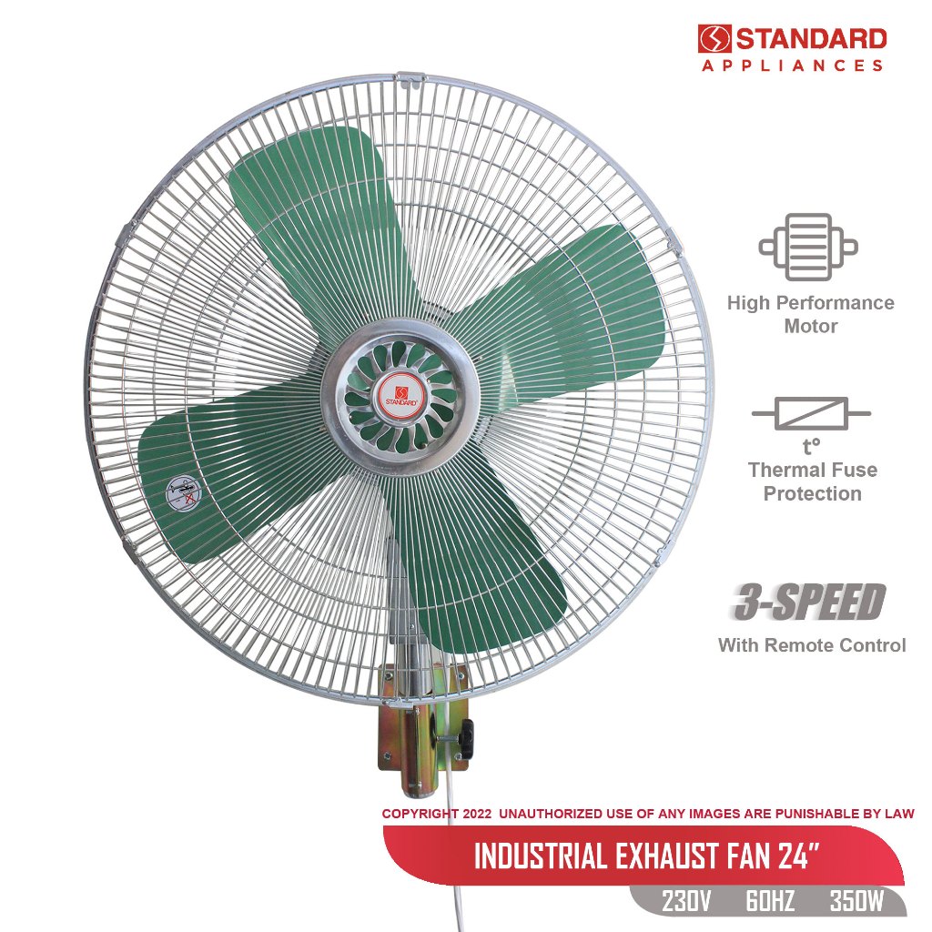 Standard Heavy Duty Industrial Wall Fan 24 Inches 350W | Shopee Philippines