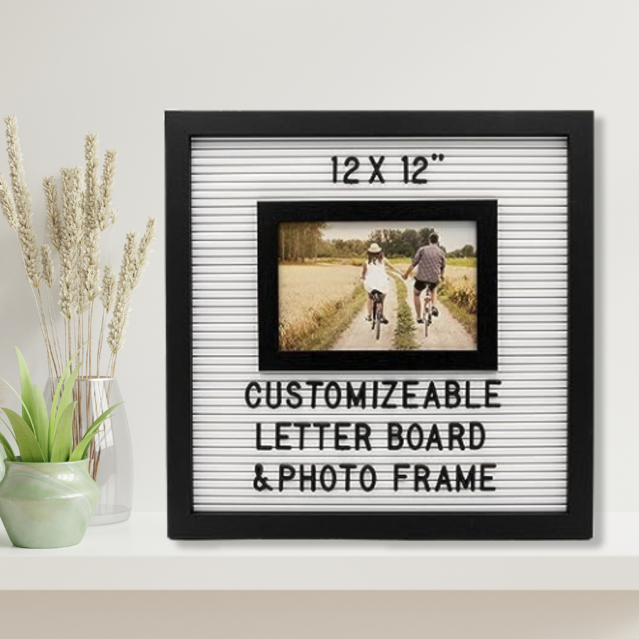 Sophie and Basty Letter Board with Photo Frame and Changeable Words ...