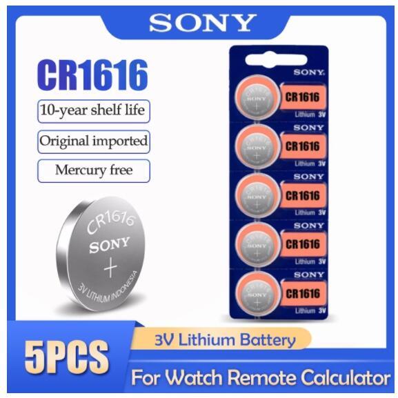 Original Sony CR1616 Battery 3V Lithium Button Coin Cell Battery ...