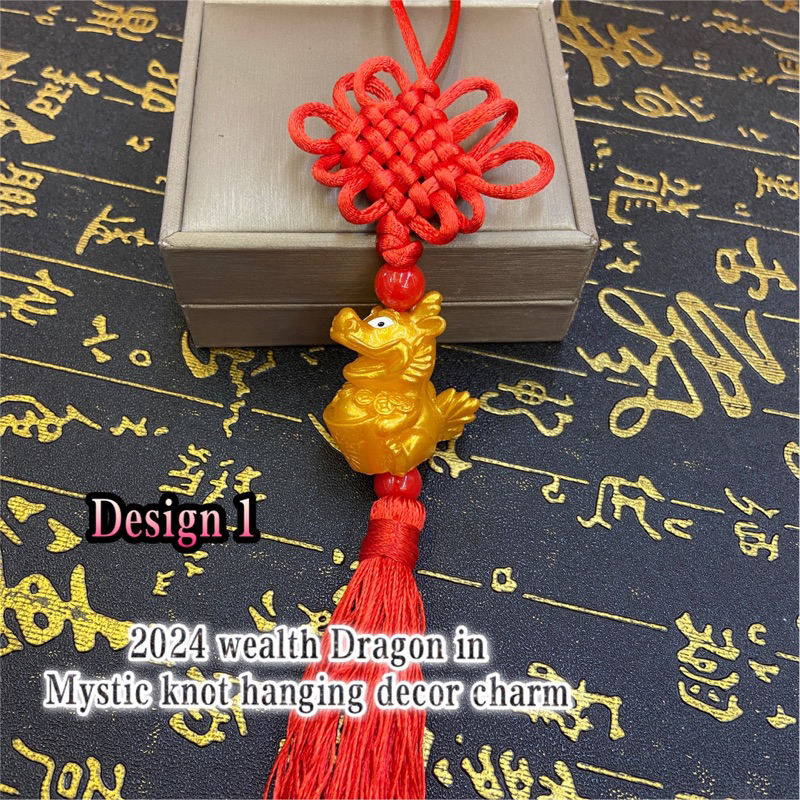 2024 year Wealth Dragon w/ money bar hanging charm | Shopee Philippines