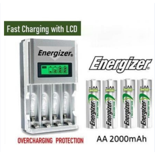 Energizer Charger Battery AA / AAA rechargeable battery | Shopee ...