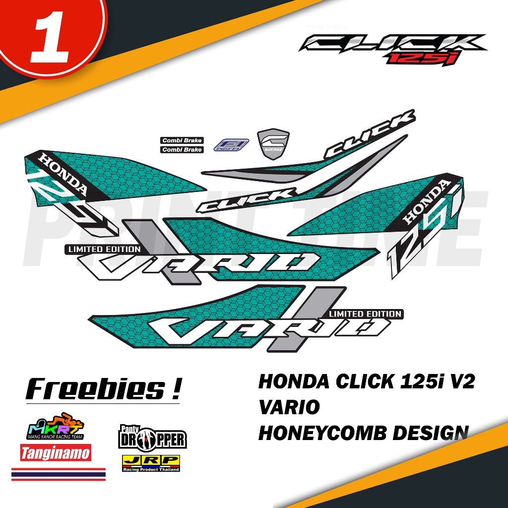 CLICK 125 V2 VARIO HONEYCOMB DECAL | Shopee Philippines