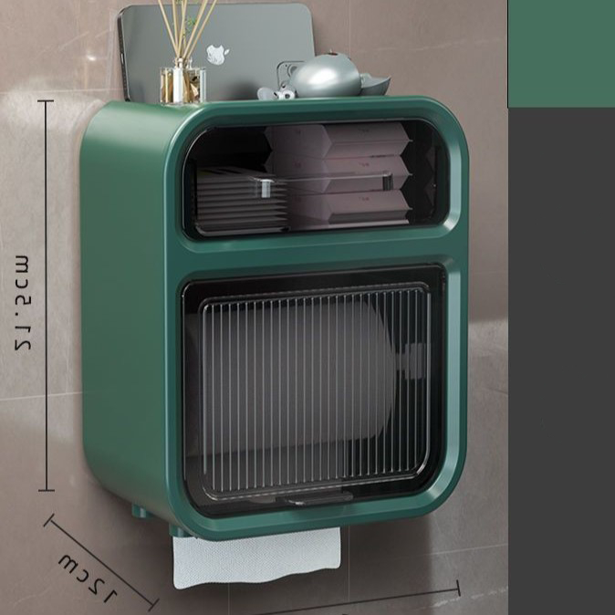 Wall Mounted Bathroom Tissue Holder Waterproof Tissue Roll Paper Holder ...