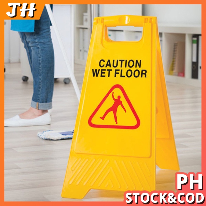 Ready Stock Wet Floor Caution Signage No Parking Eye-catching Plastic A ...