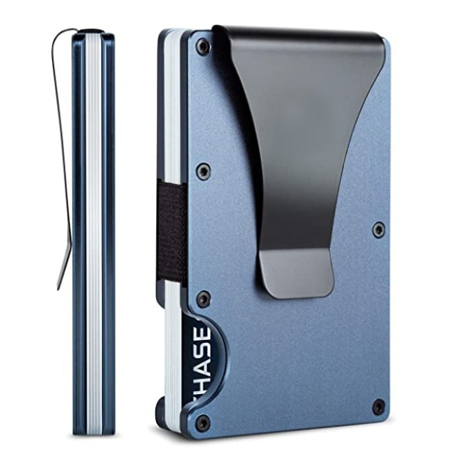 EDC Minimalist Aluminum Alloy RFID Blocking Credit Card holder with ...