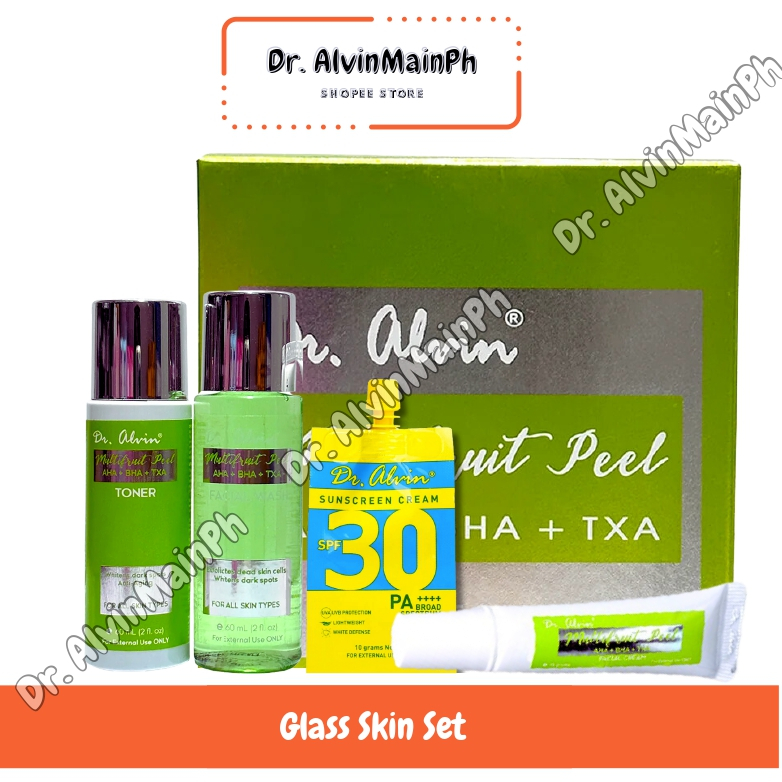 dr alvin glass skin set (Micro Expoliant) | Shopee Philippines
