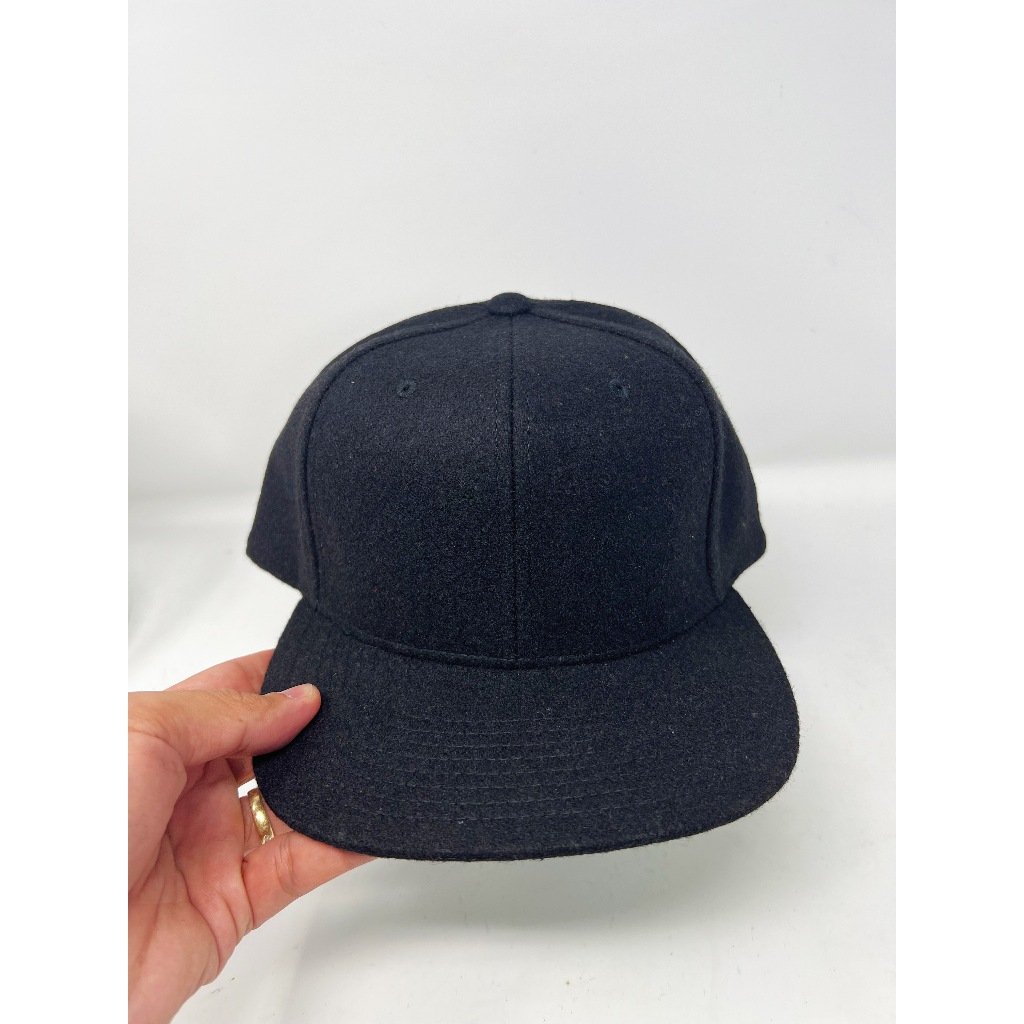 LEGIT BLANK YUPOONG MELTON WOOL BLACKDOME SNAPBACK (BLACK) | Shopee Philippines