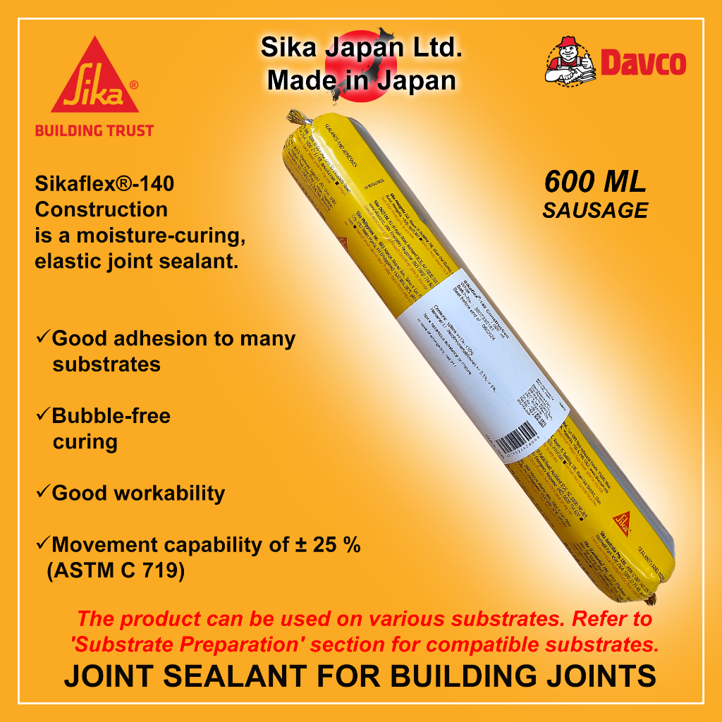 Sika Sikaflex JAPAN 140 Sikabond Construction Polyurethane Sealant 600ML Adhesive Grey & White ...