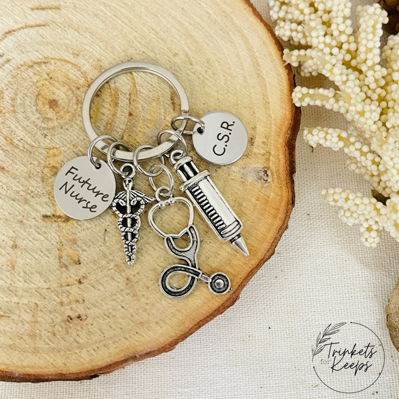 Doctor Nurse Keychain Personalized Syringe Stethoscope | Shopee Philippines