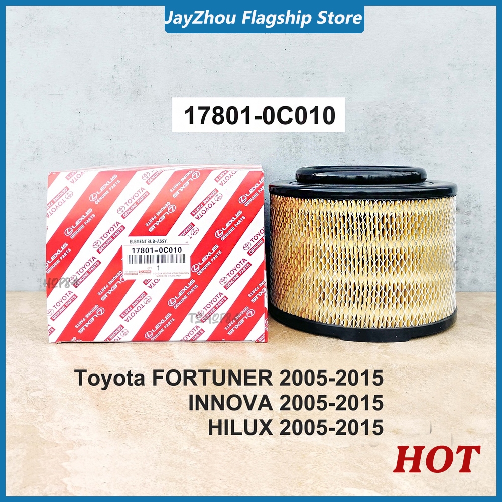 TOYOTA AIR FILTER INNOVA /FORTUNER / HILUX 2005-2015 (17801-0C010 ...