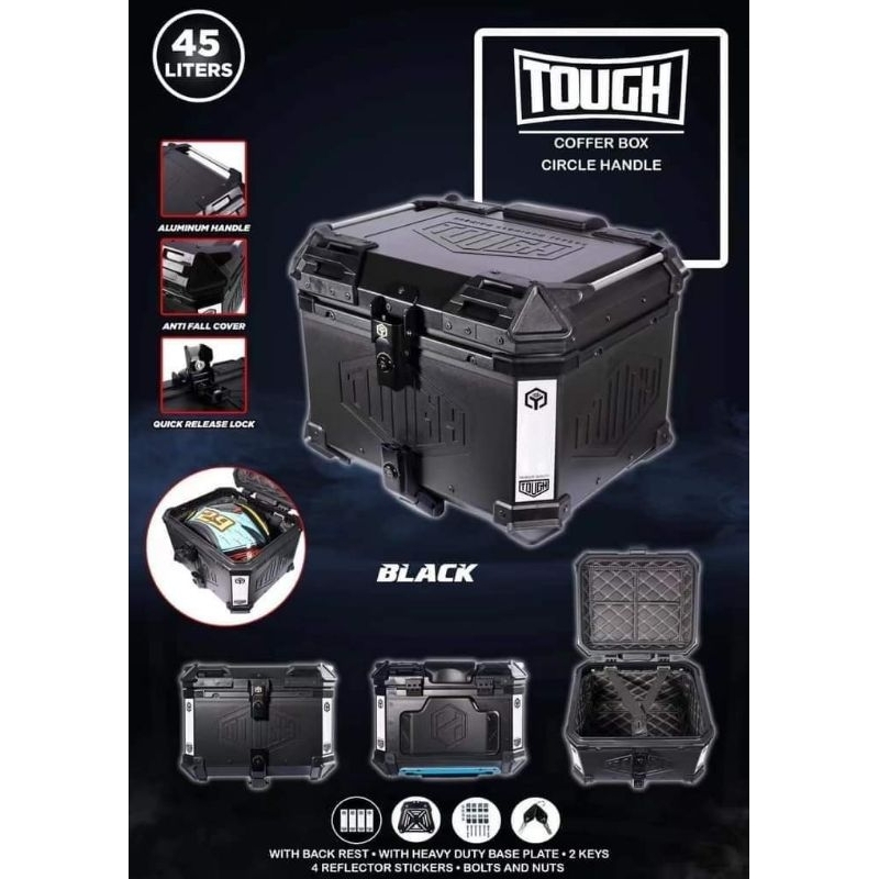 TOUGH BOX 45L BLACK AND WHITE | Shopee Philippines