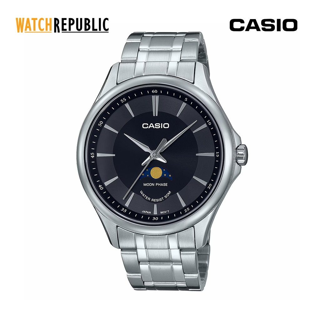 Casio Analog Steel Silver Stainless Steel Analog Quartz Watch For Men CMTP-M100D-1AVDF | Shopee ...