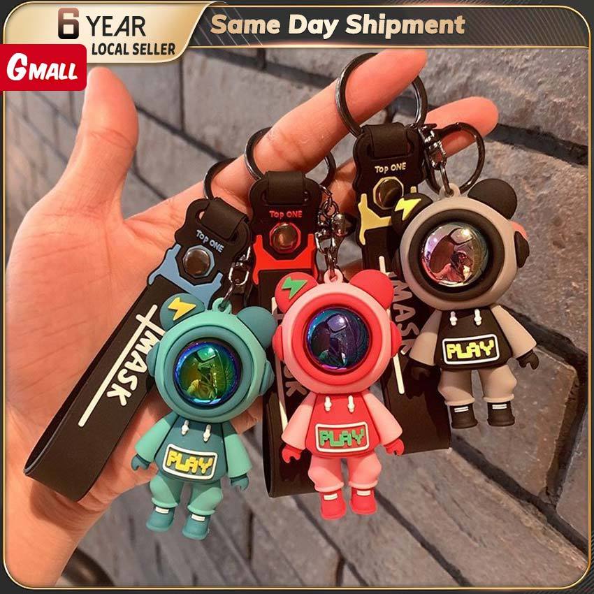 【Fast Delivery】 Cartoon Astronaut Space Keychain Cute Spaceman Key ...